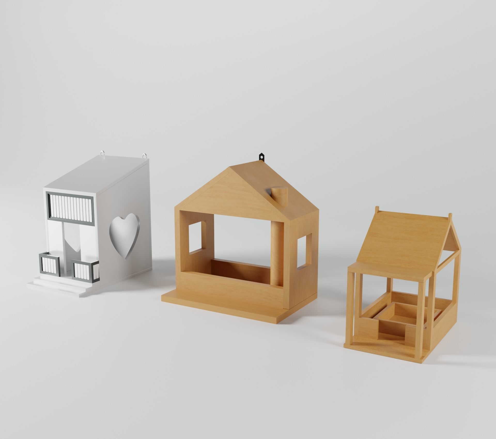 Bird feeder design 3D model | CGTrader