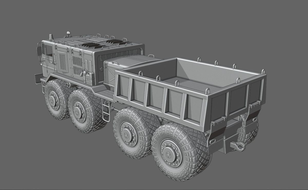 Artillery tractor MAZ-537 3D model | CGTrader