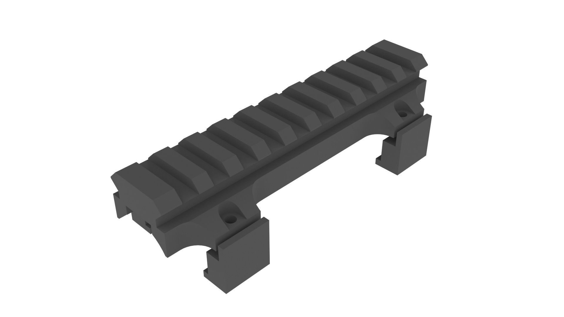 3D model MP5 G3 top rail Picatinny submachine gun tactical CNC 3D Print ...