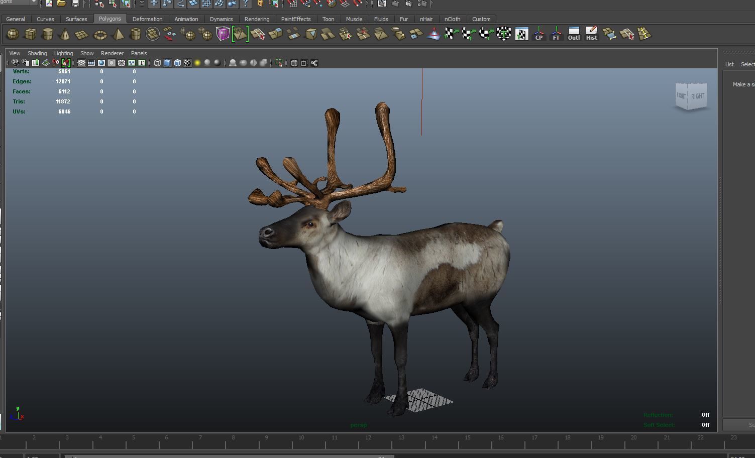 3D model 3D Reindeer model low poly VR / AR / low-poly | CGTrader
