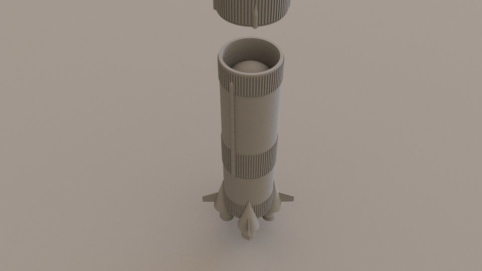 satren v 3D Model rocket 3D model | CGTrader