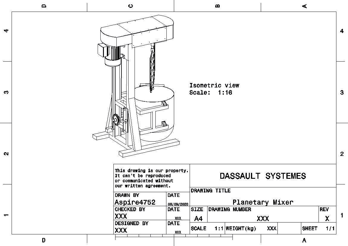 planetary mixer 3D model | CGTrader