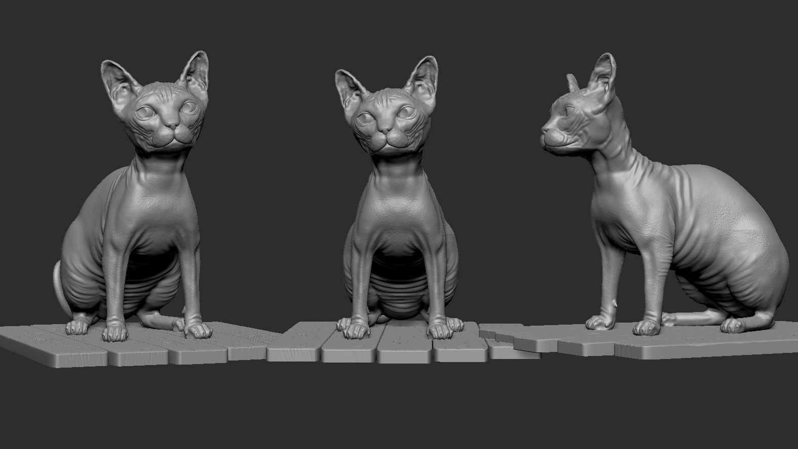 Sphynx cat 3d model for 3d printing 3D model 3D printable | CGTrader