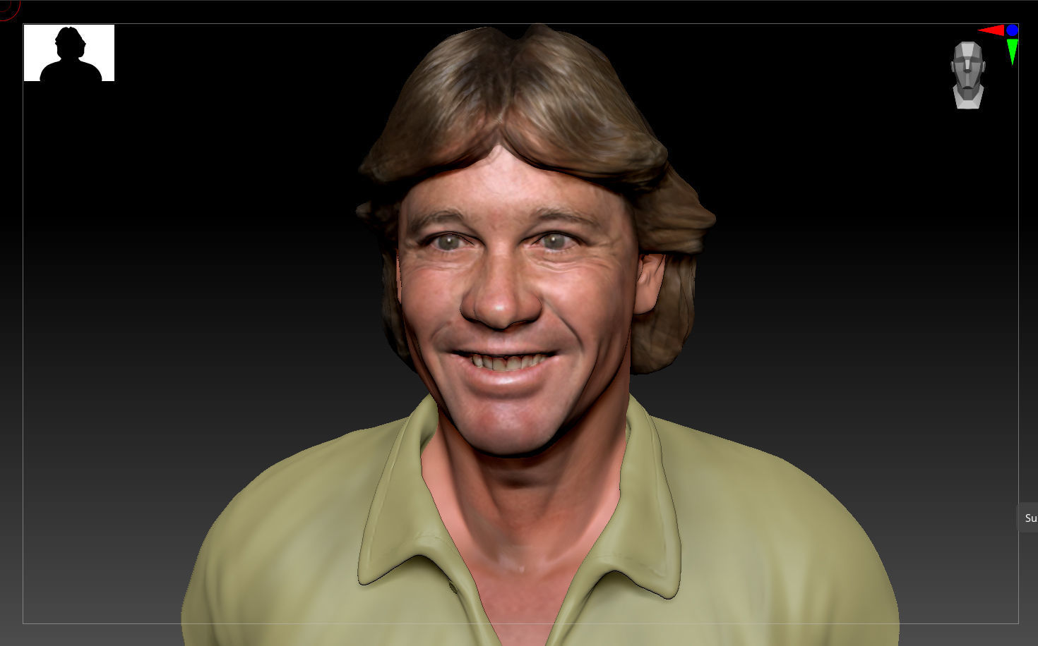 Steve Irwin the Crocodile Hunter 3D model 3D printable | CGTrader