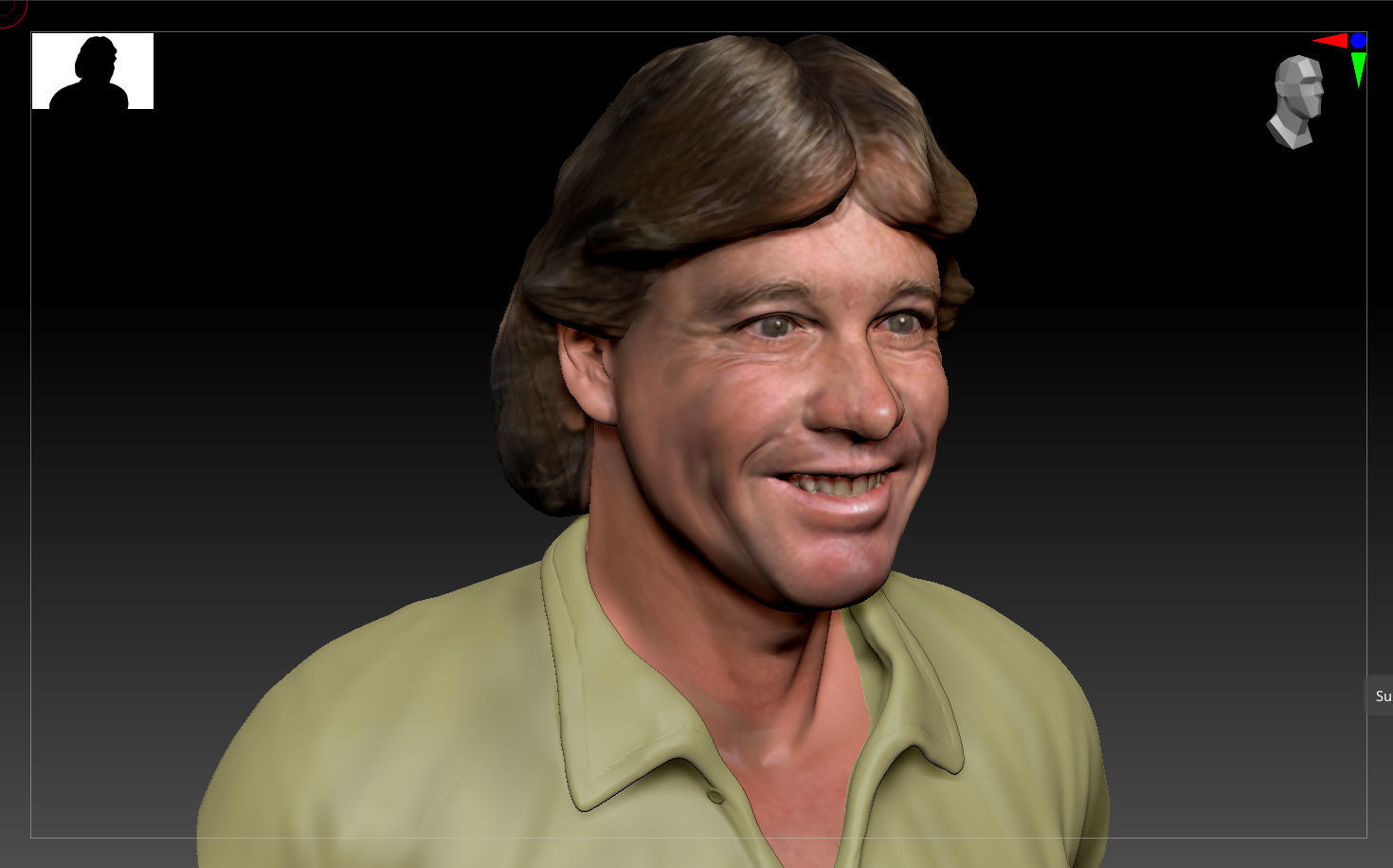 Steve Irwin the Crocodile Hunter 3D model 3D printable | CGTrader