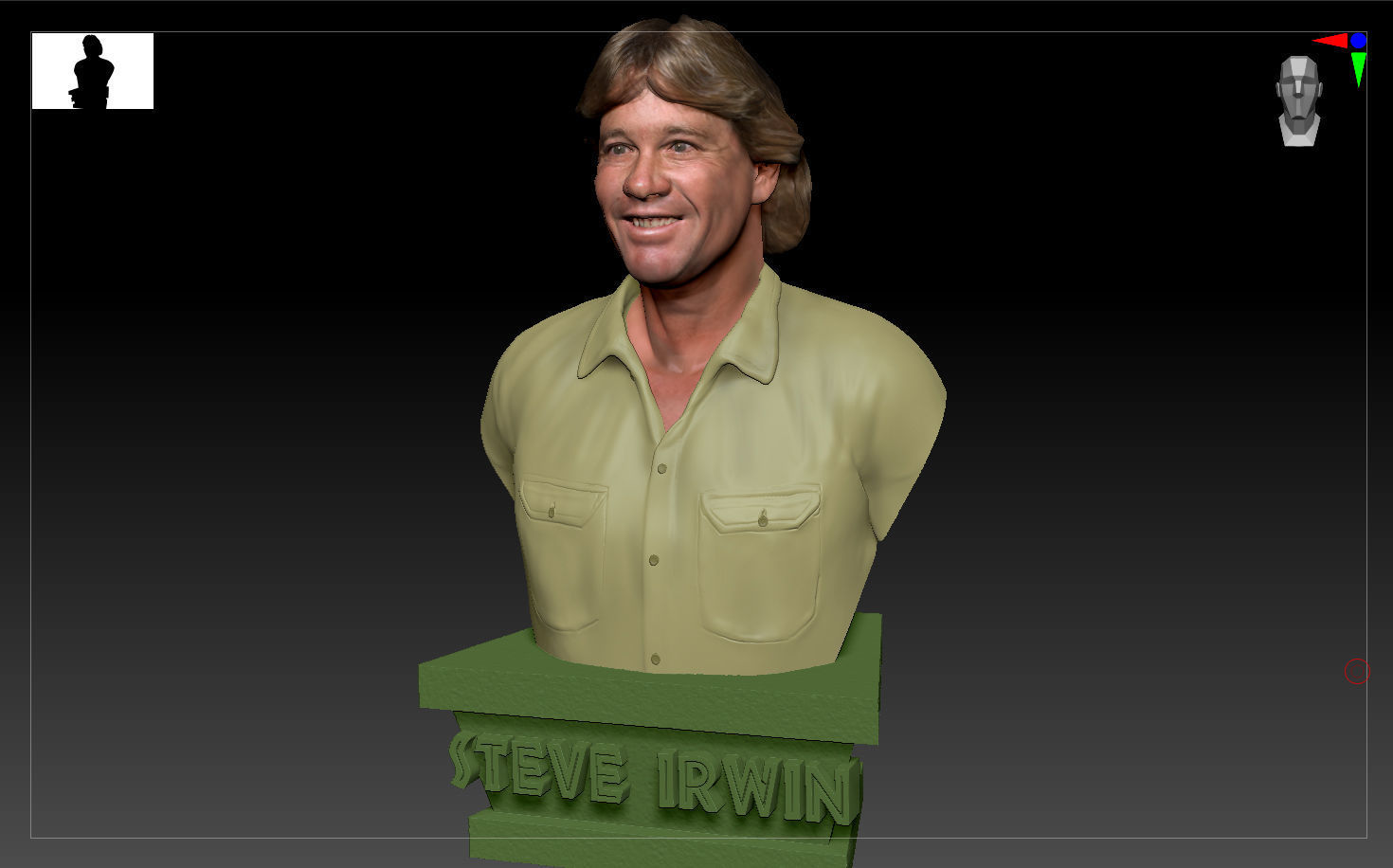 Steve Irwin the Crocodile Hunter 3D model 3D printable | CGTrader