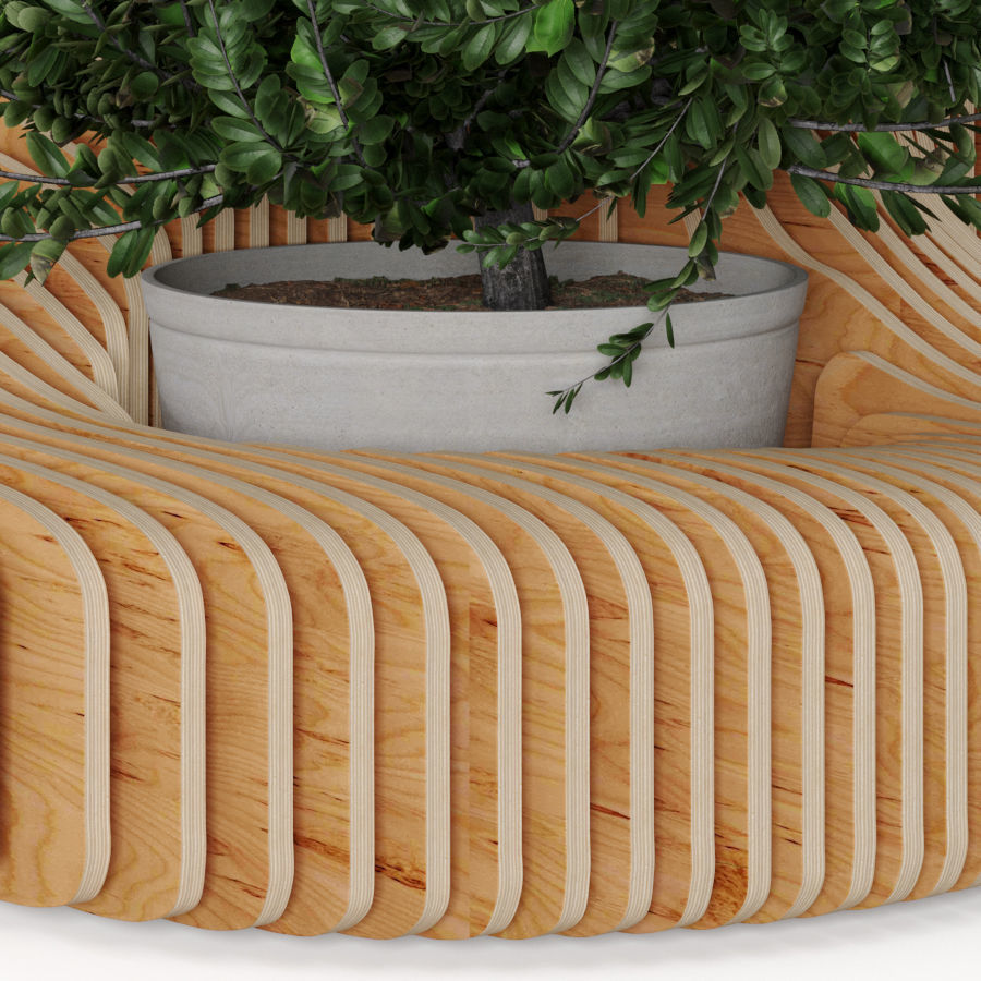 Parametric Bench 3D model | CGTrader