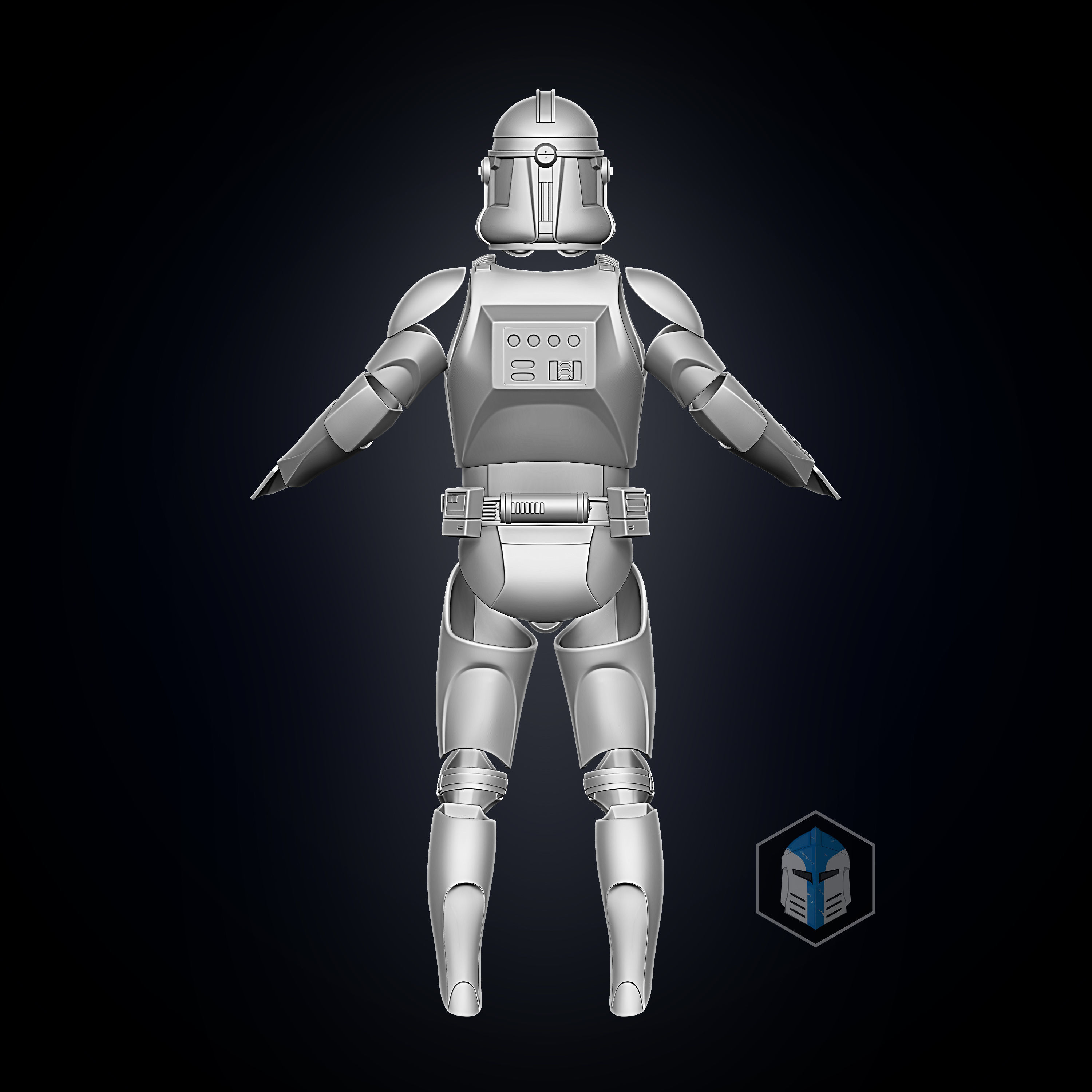 Phase 2 Clone Trooper Armor 3D model 3D printable | CGTrader