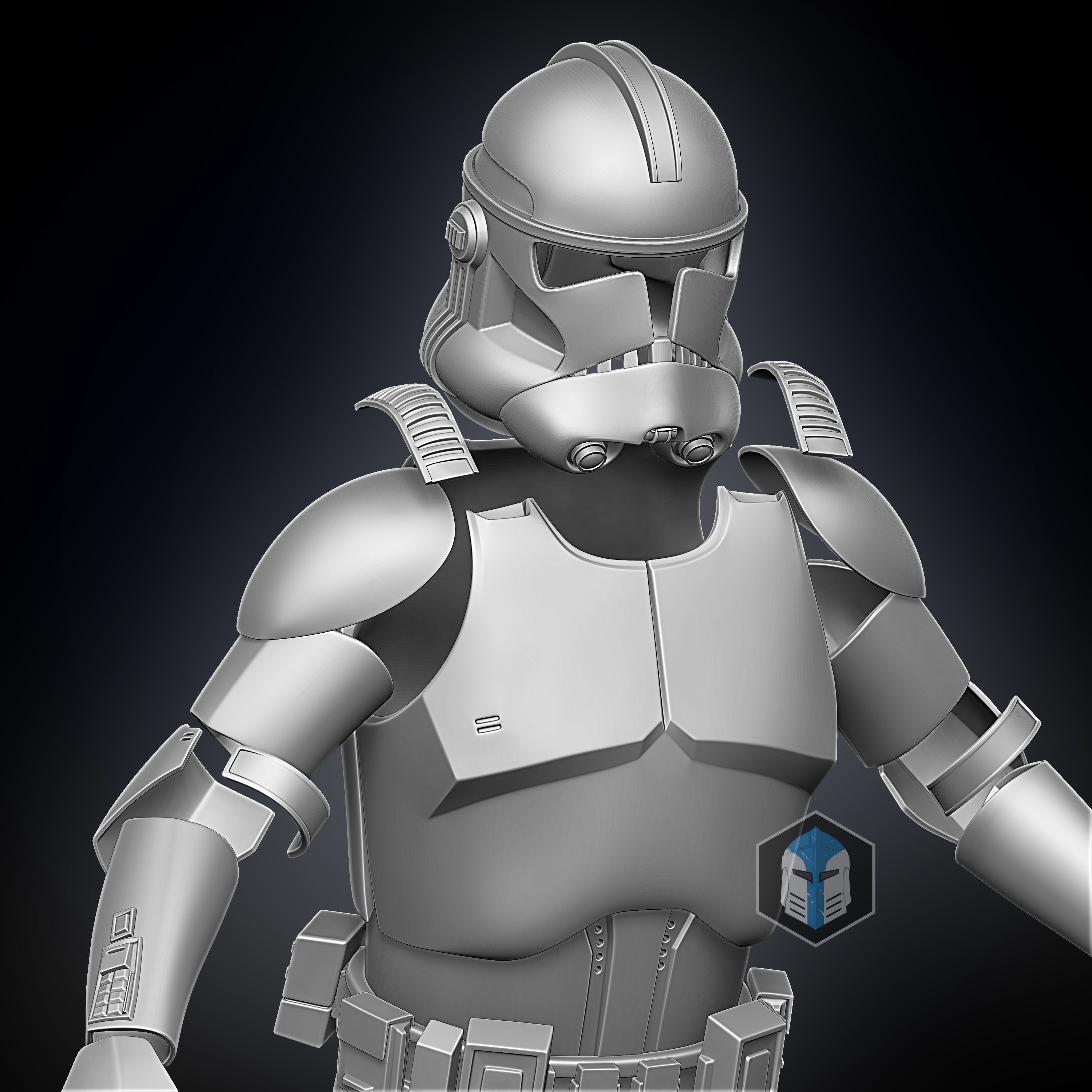 Phase 2 Clone Trooper Armor 3D model 3D printable | CGTrader