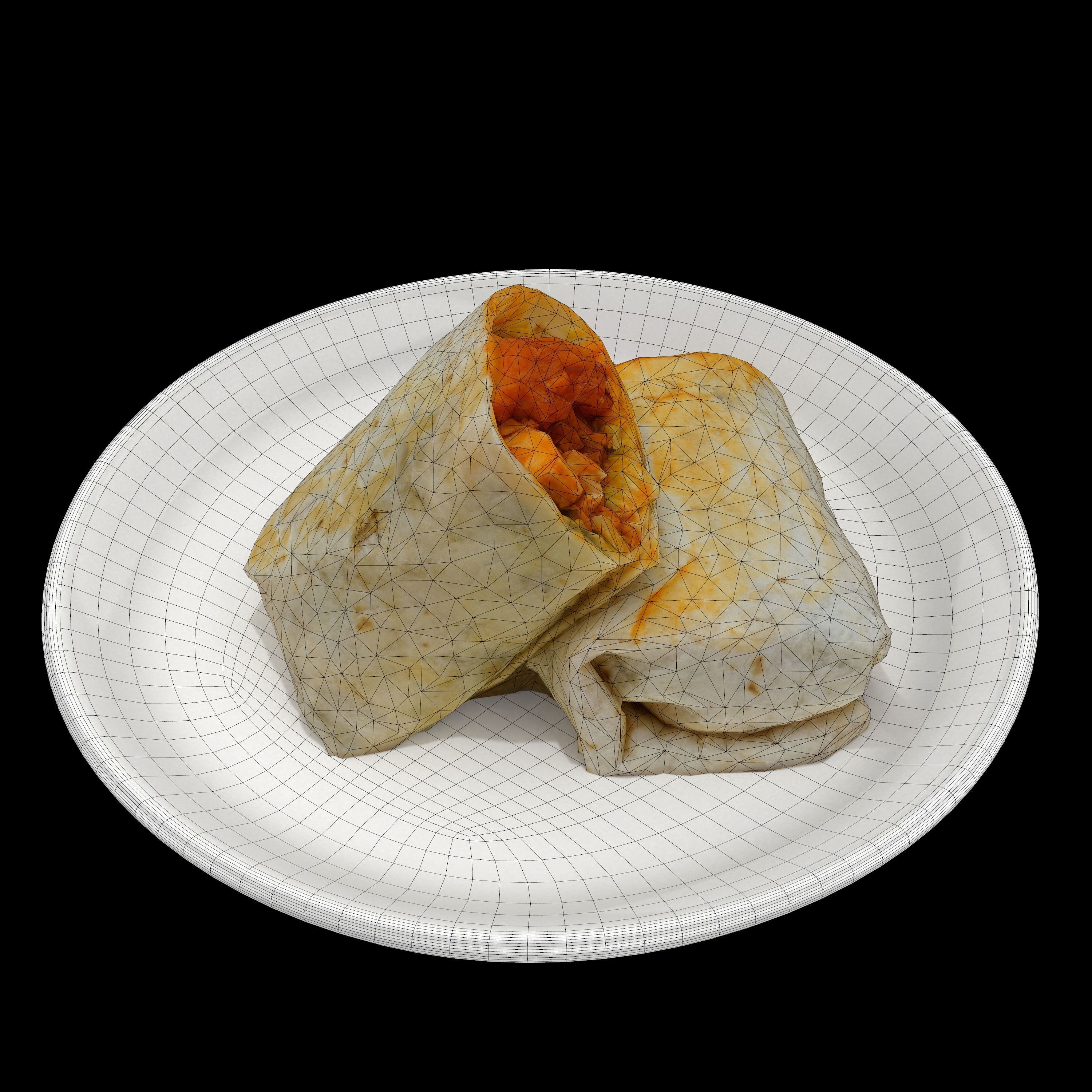 3D model shawarma Low-poly 3D model VR / AR / low-poly | CGTrader