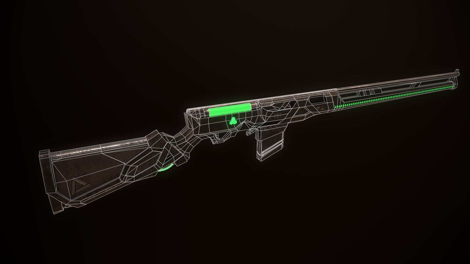 3D model Sci-Fi Railgun VR / AR / low-poly | CGTrader