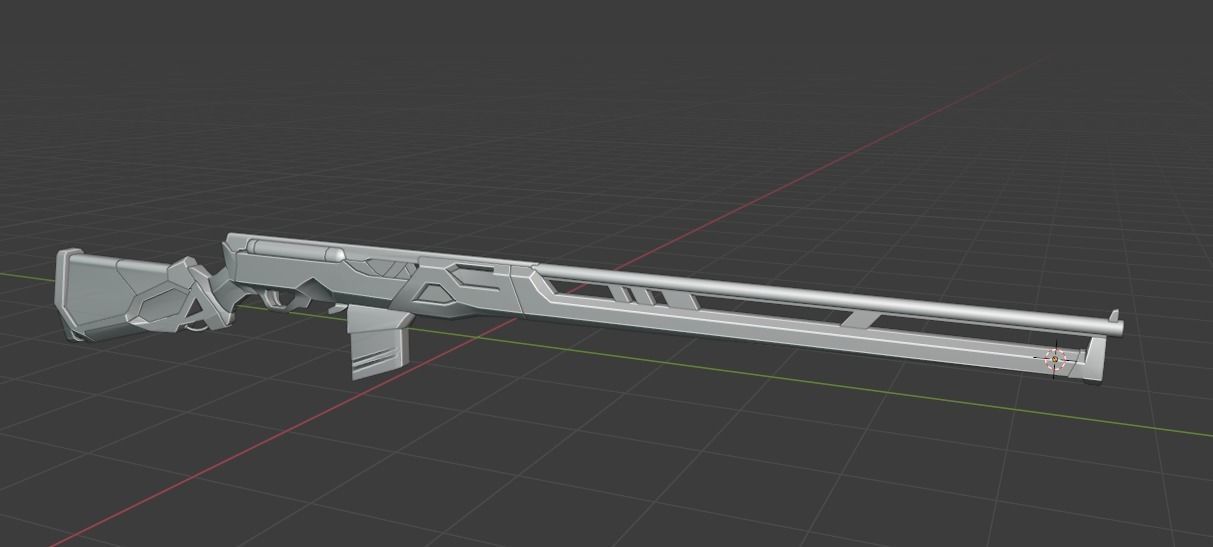 3D model Sci-Fi Railgun VR / AR / low-poly | CGTrader