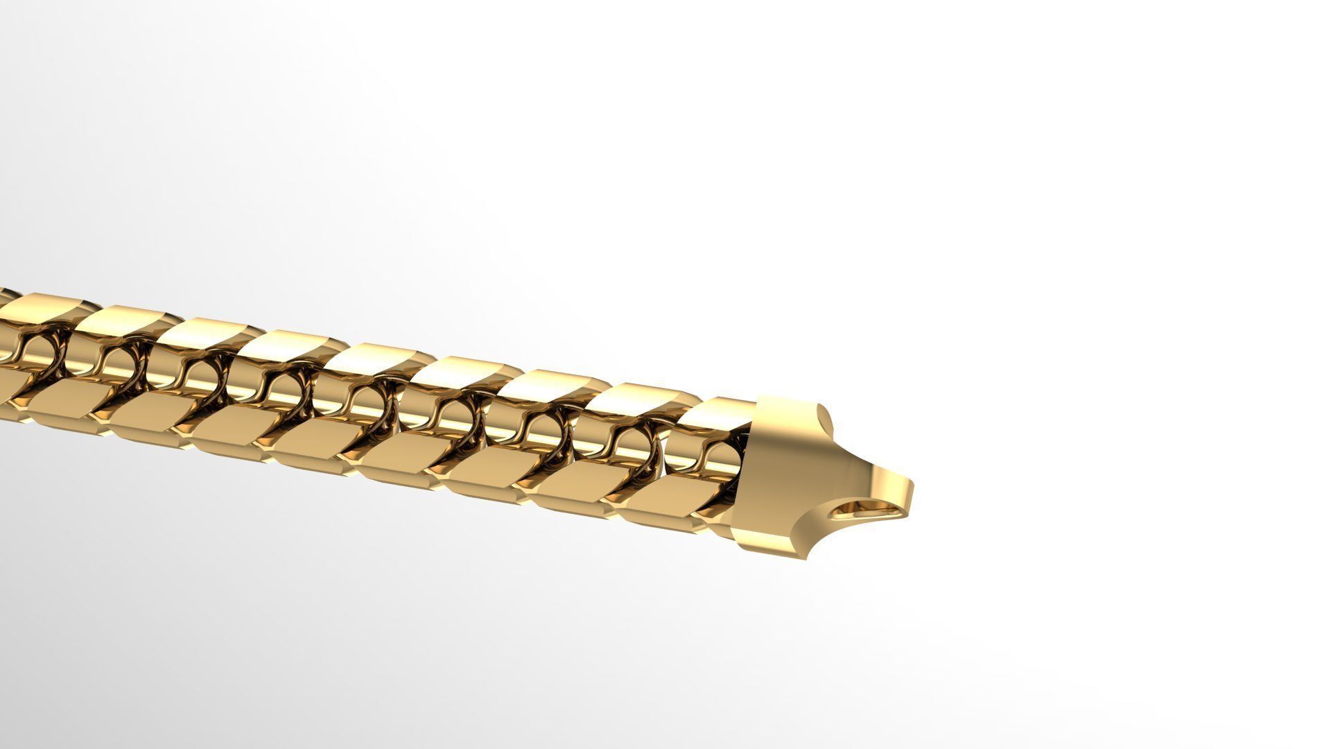twin cuban chain Stl 3D model | CGTrader
