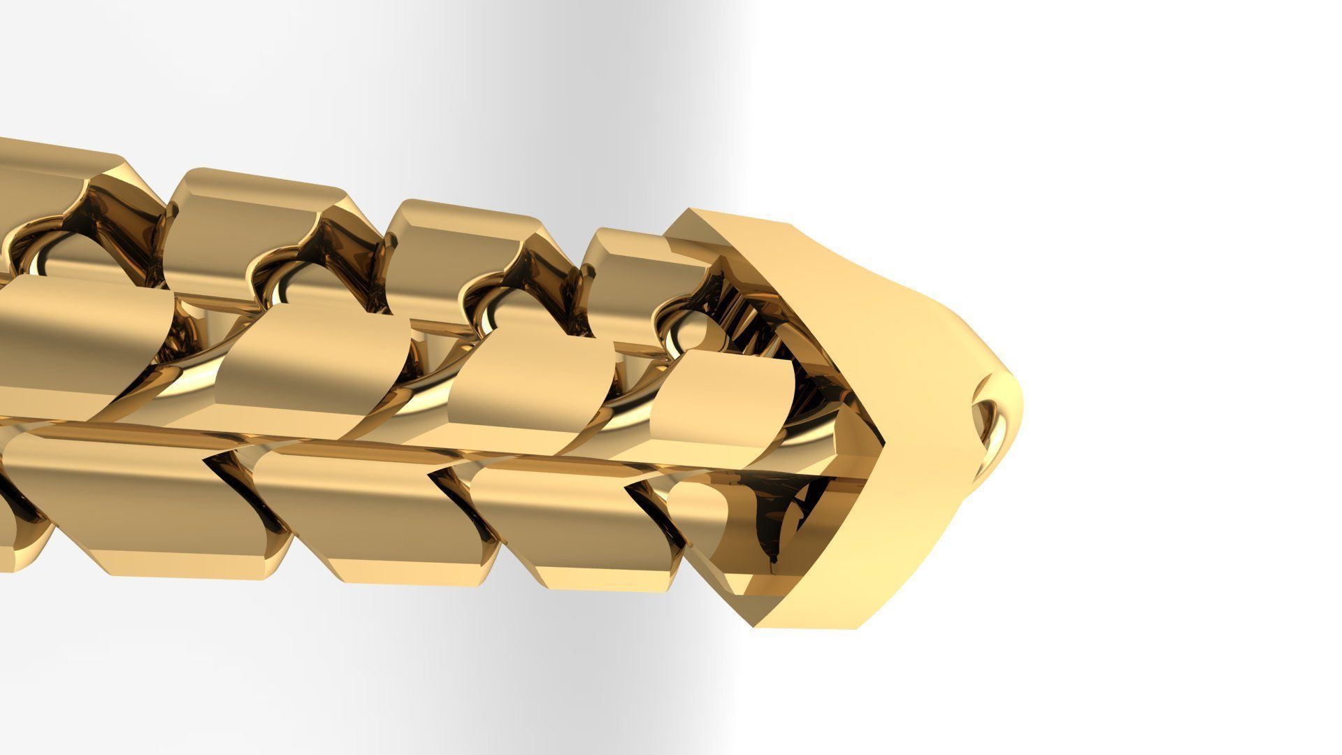 twin cuban chain Stl 3D model | CGTrader
