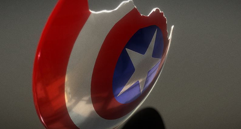 3D model Captain America Broken Shield VR / AR / low-poly | CGTrader