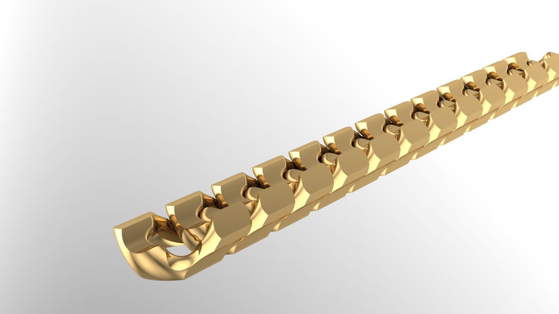 cuban chain STL 3D model | CGTrader