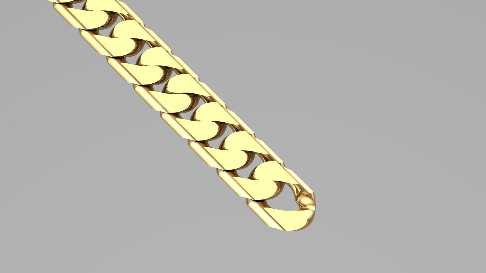cuban chain STL 3D model | CGTrader