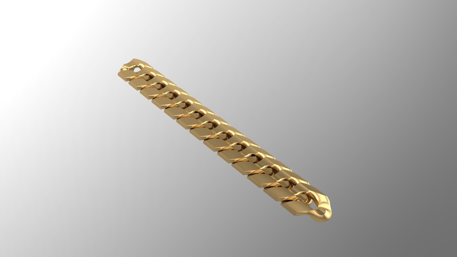 cuban chain STL 3D model | CGTrader