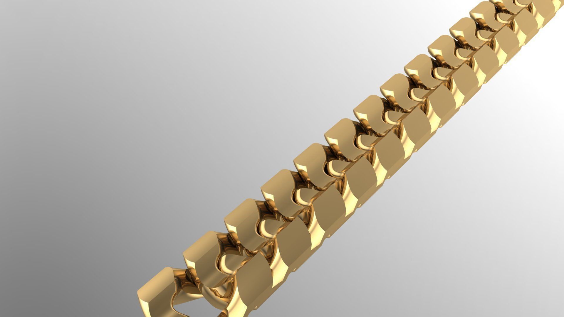 cuban chain STL 3D model | CGTrader