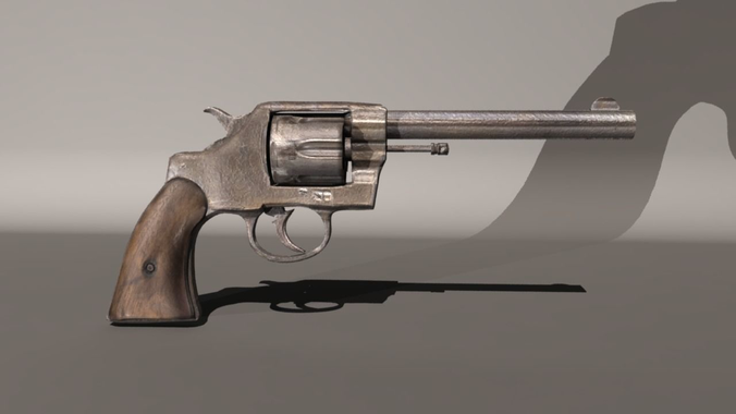 3D model Colt Revolver 1892 VR / AR / low-poly OBJ FBX MTL | CGTrader.com
