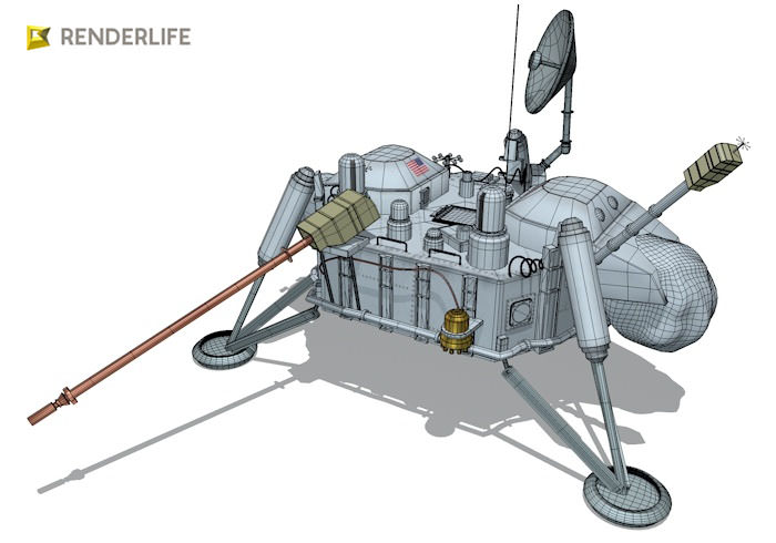 Viking Lander 3D model | CGTrader