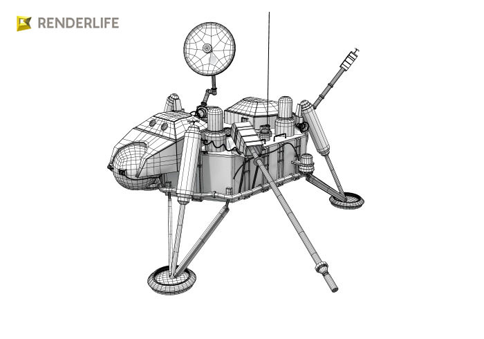Viking Lander 3D model | CGTrader