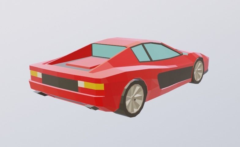 Ferrari Testarossa Low-poly free VR / AR / low-poly 3D model | CGTrader