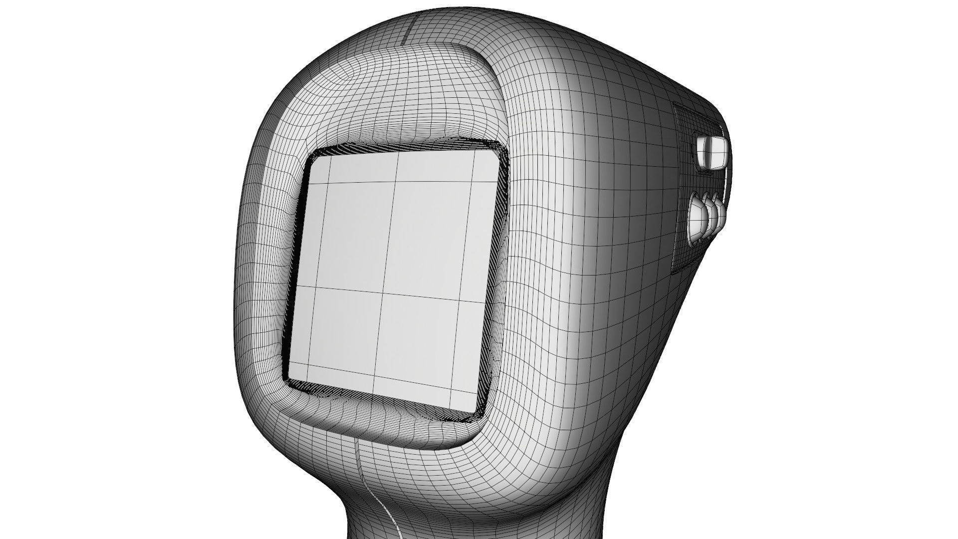 Digital infrared thermometer 3D model | CGTrader