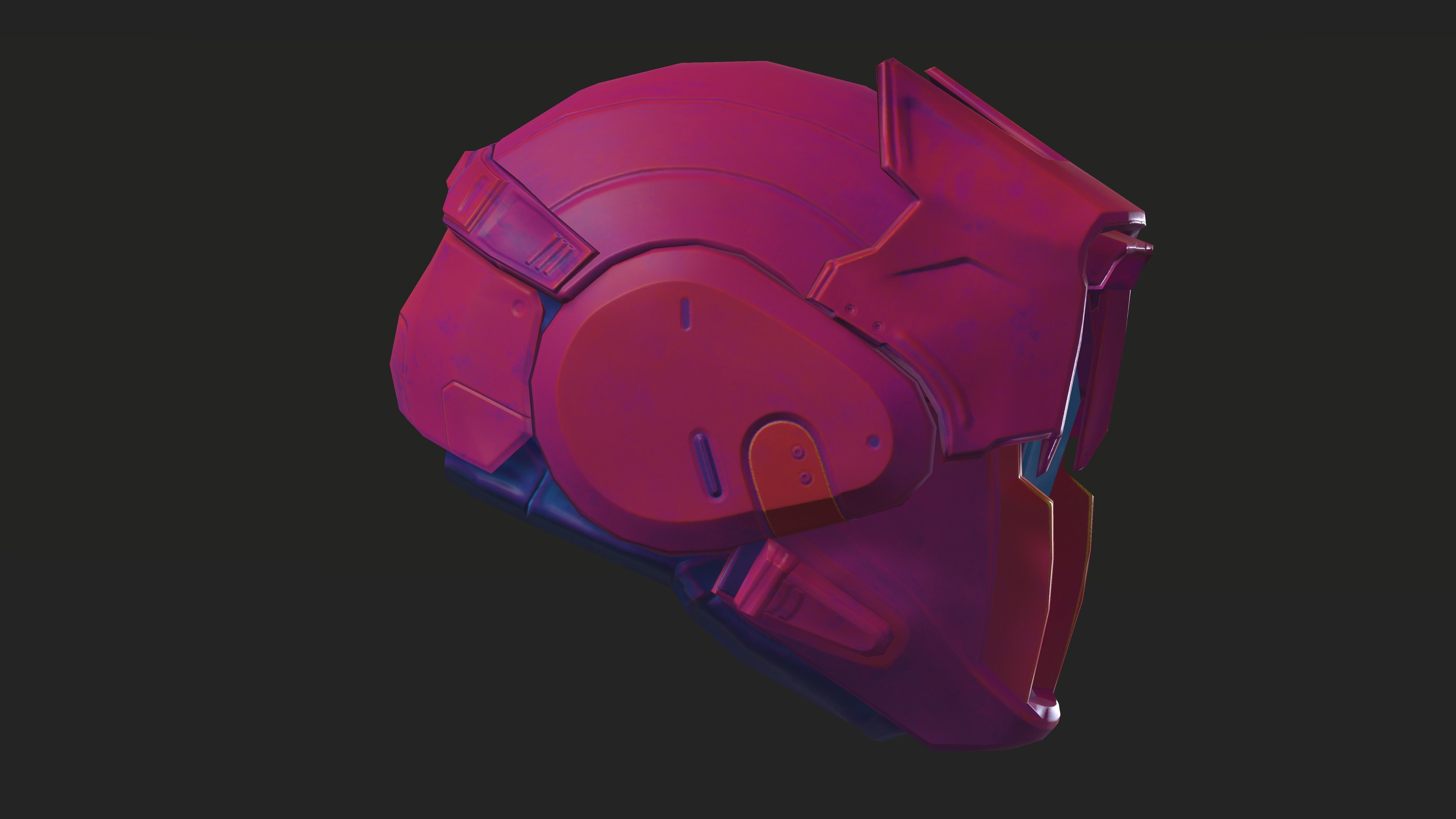 3D model Project 1 - Pink Defender VR / AR / low-poly | CGTrader