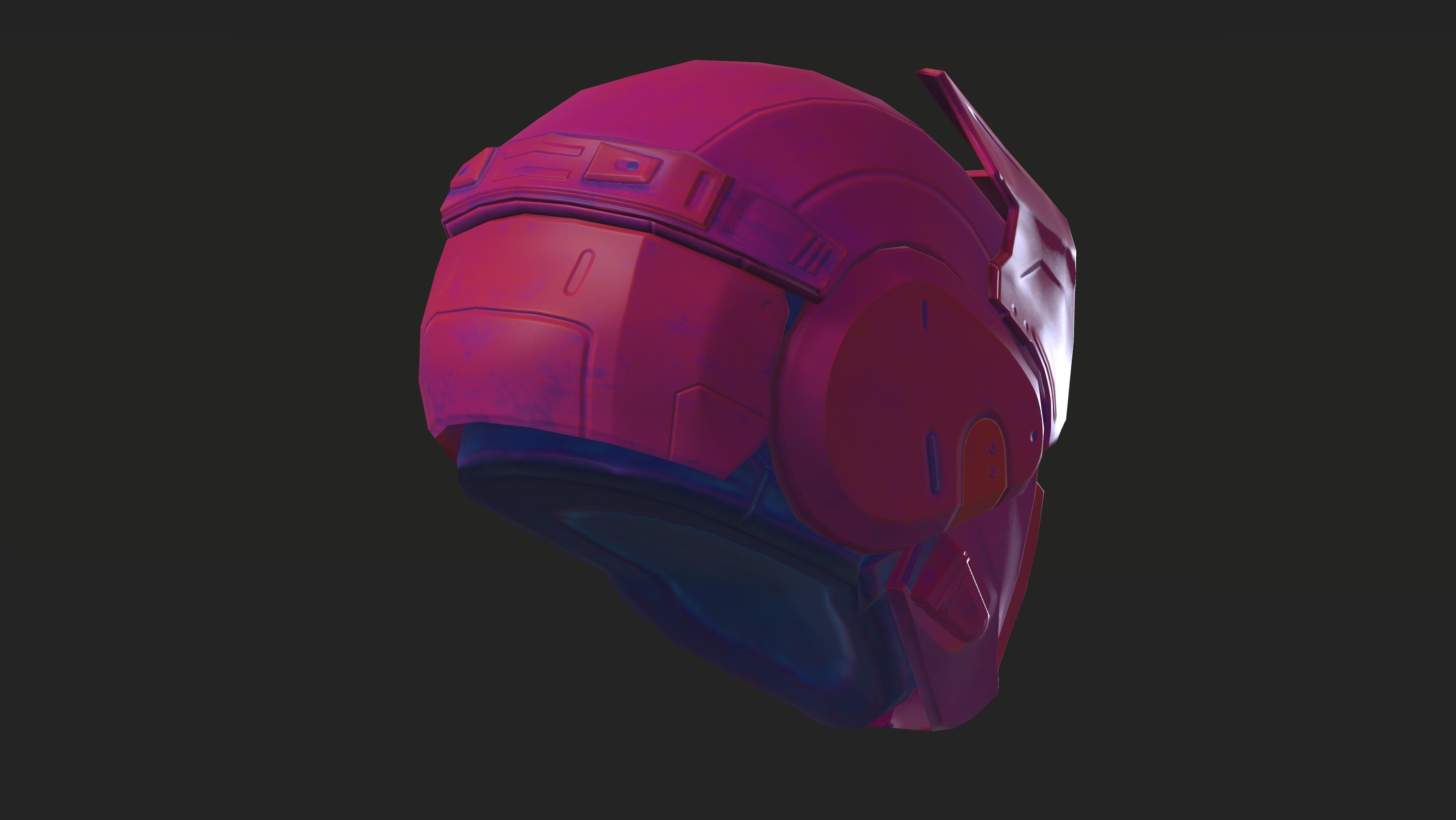 3D model Project 1 - Pink Defender VR / AR / low-poly | CGTrader