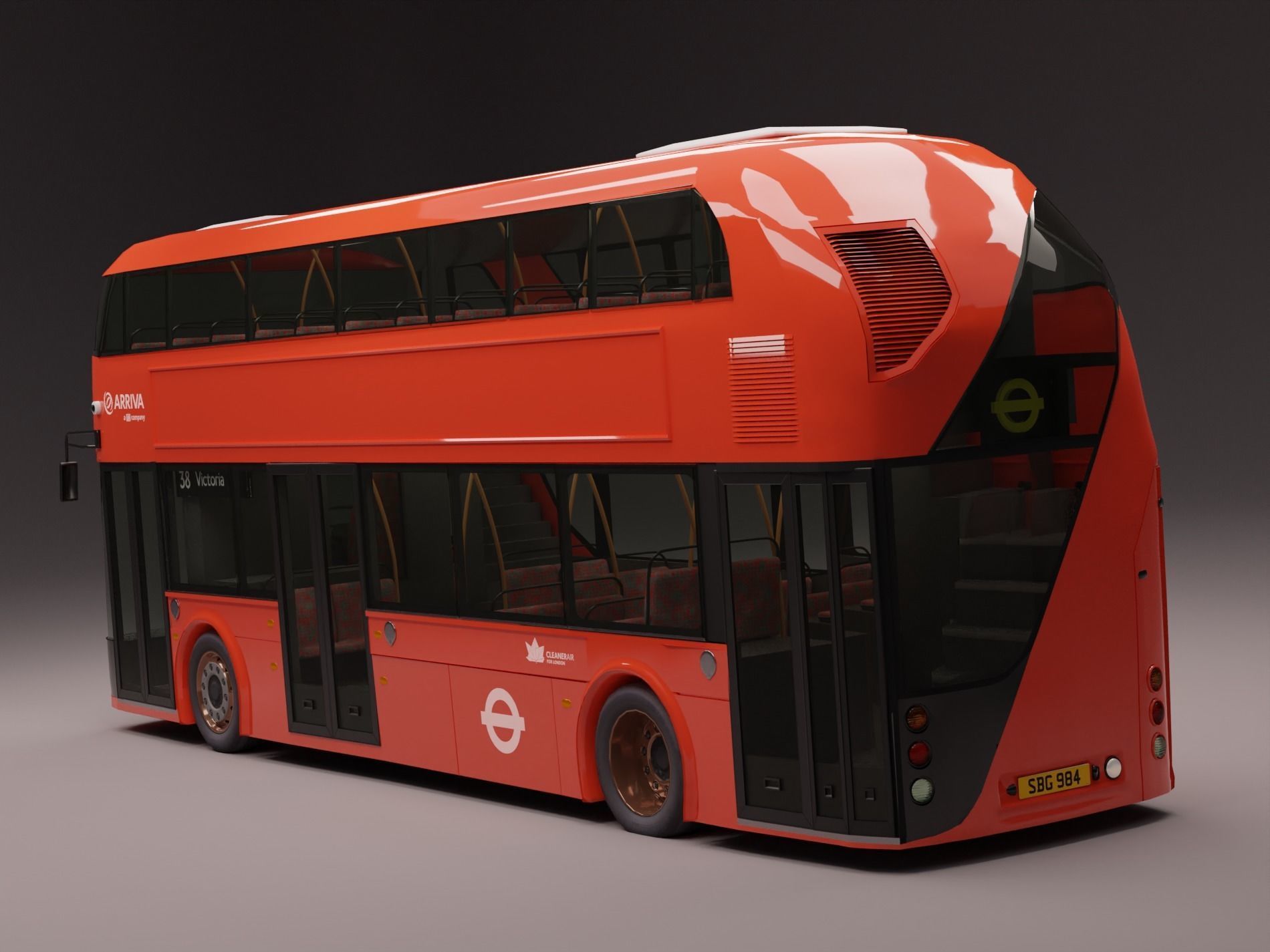 London Bus - New Routemaster 3D model | CGTrader