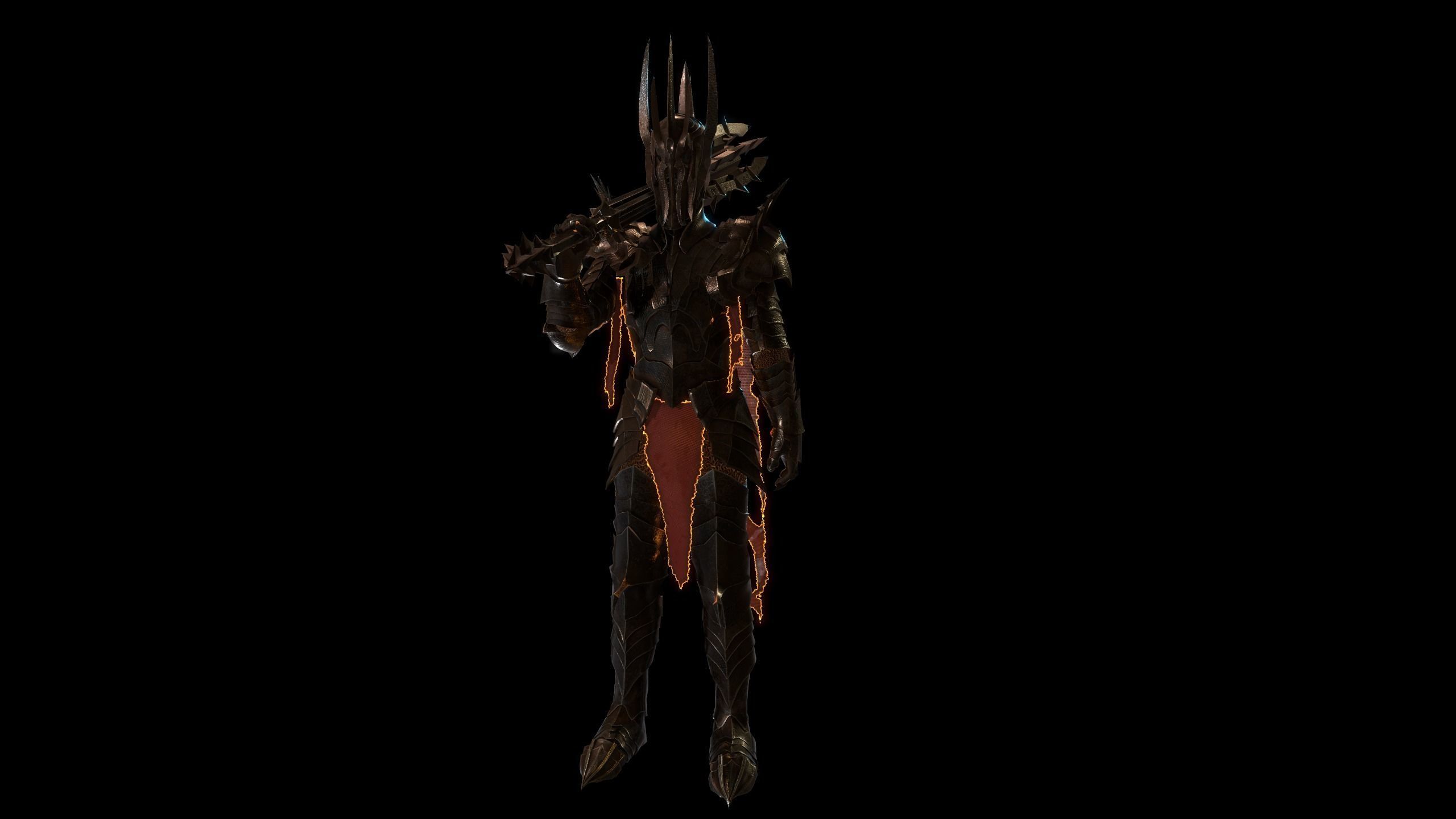 3D model Sauron Armor VR / AR / low-poly rigged | CGTrader