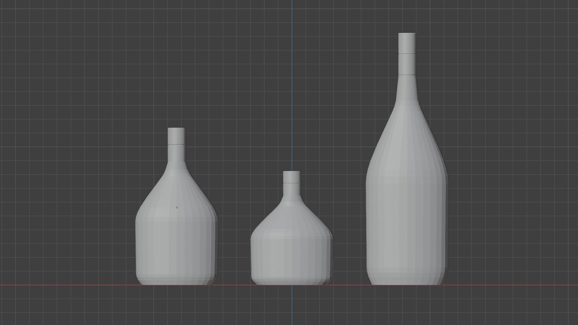 3D model Low Poly Liquor Bottles 6 VR / AR / low-poly | CGTrader