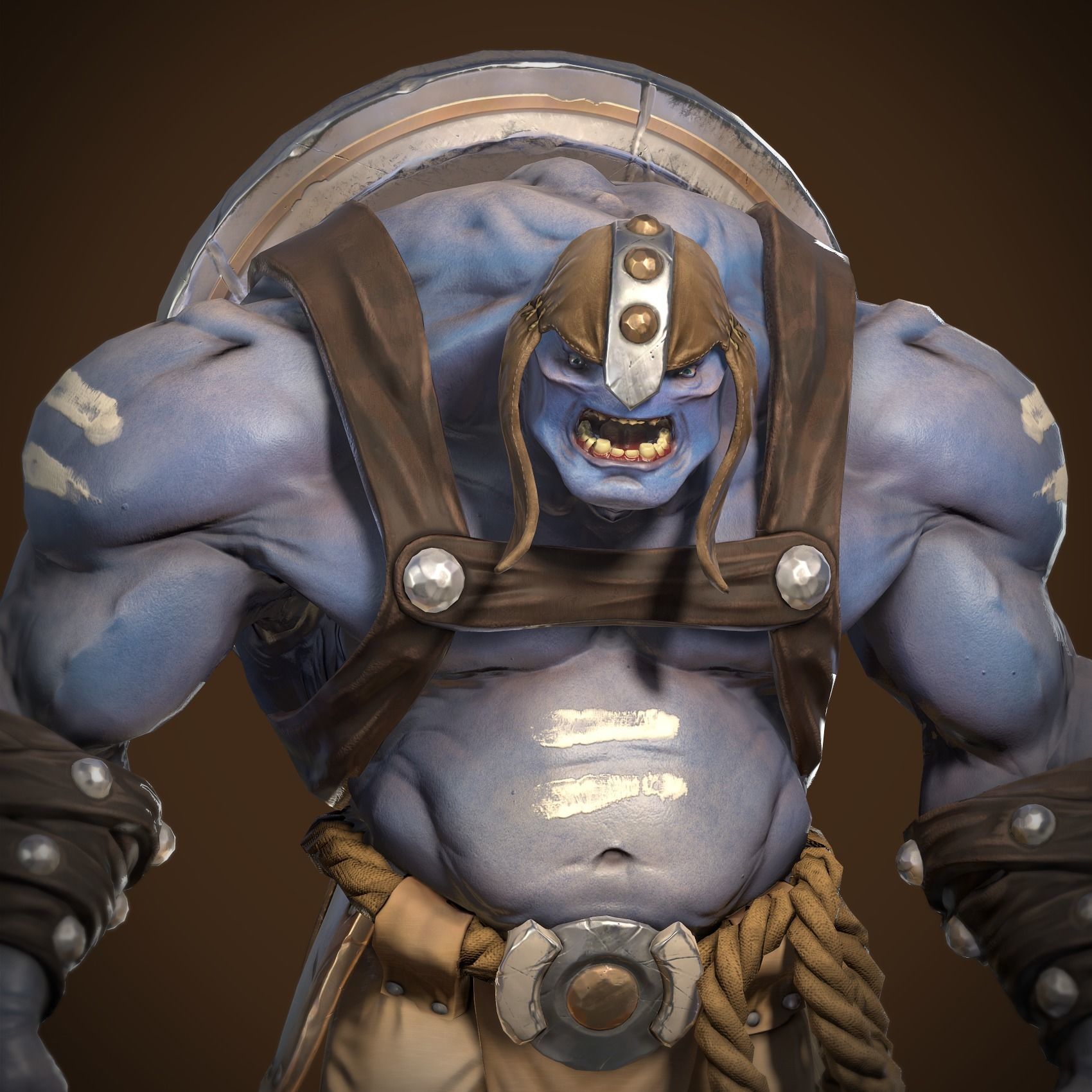 3D model Mountain giant Lowpoly with rigging VR / AR / low-poly | CGTrader