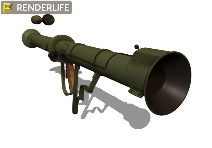 M20 Super Bazooka 3D model | CGTrader