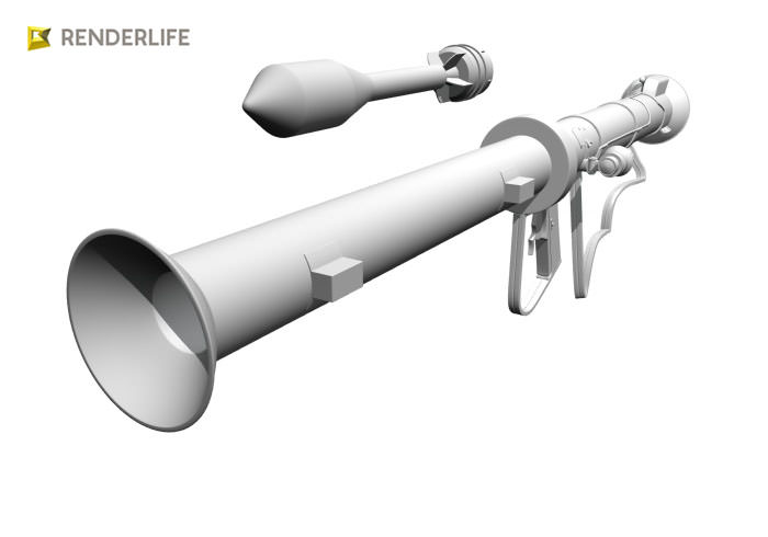 M20 Super Bazooka 3D model | CGTrader