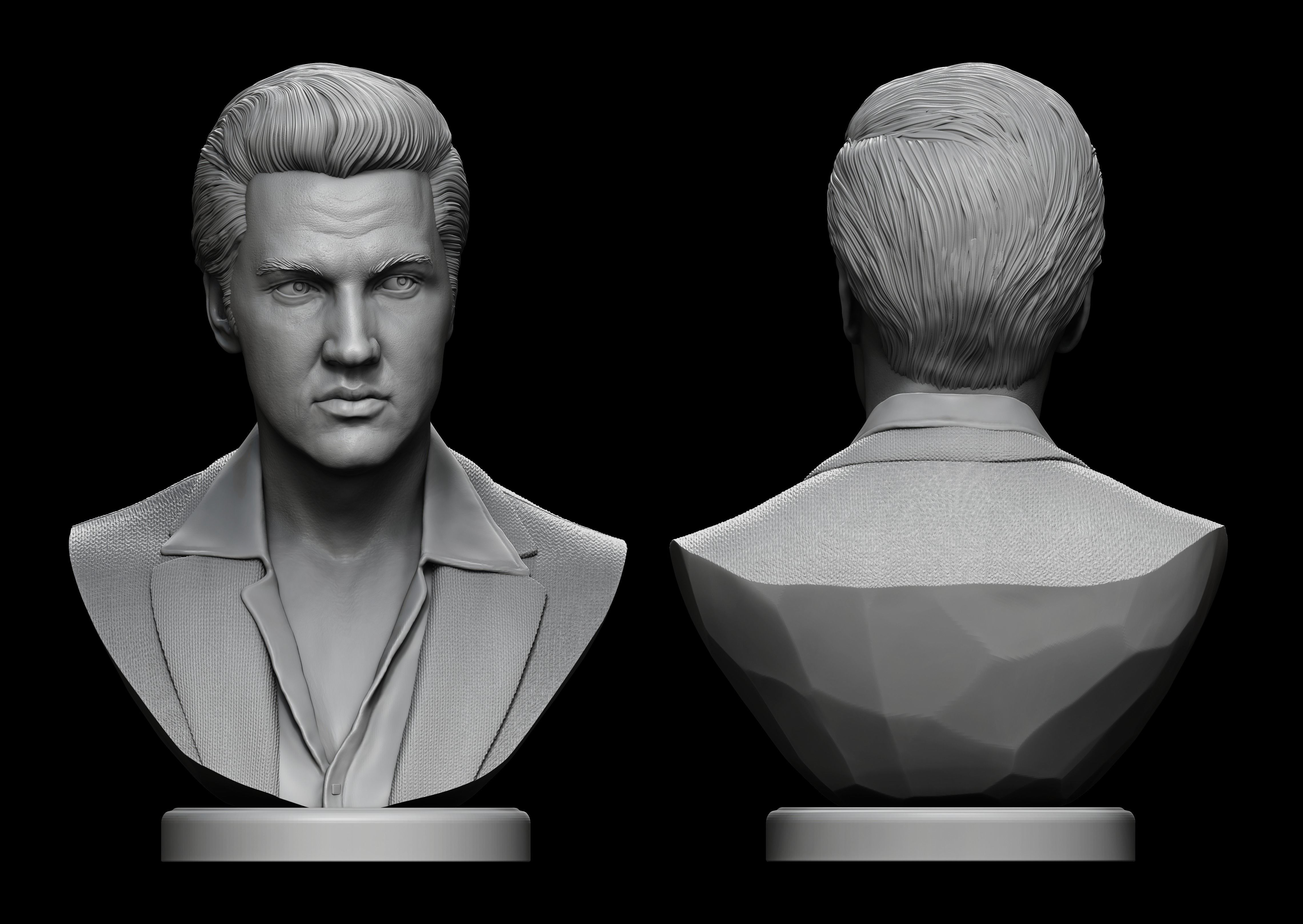 Elvis Presley 3D model 3D printable | CGTrader