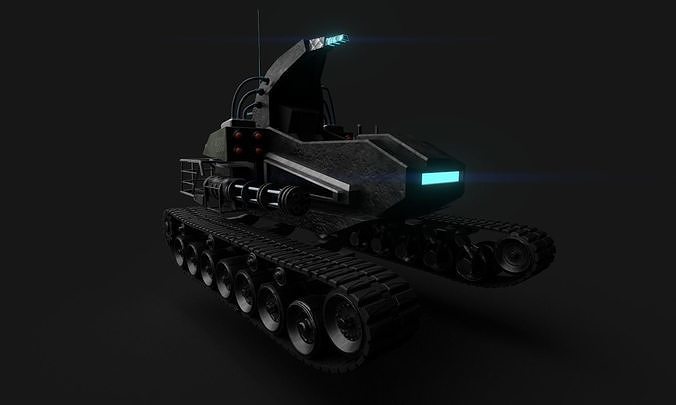 3D model Cybertank futuristic vehicle VR / AR / low-poly | CGTrader