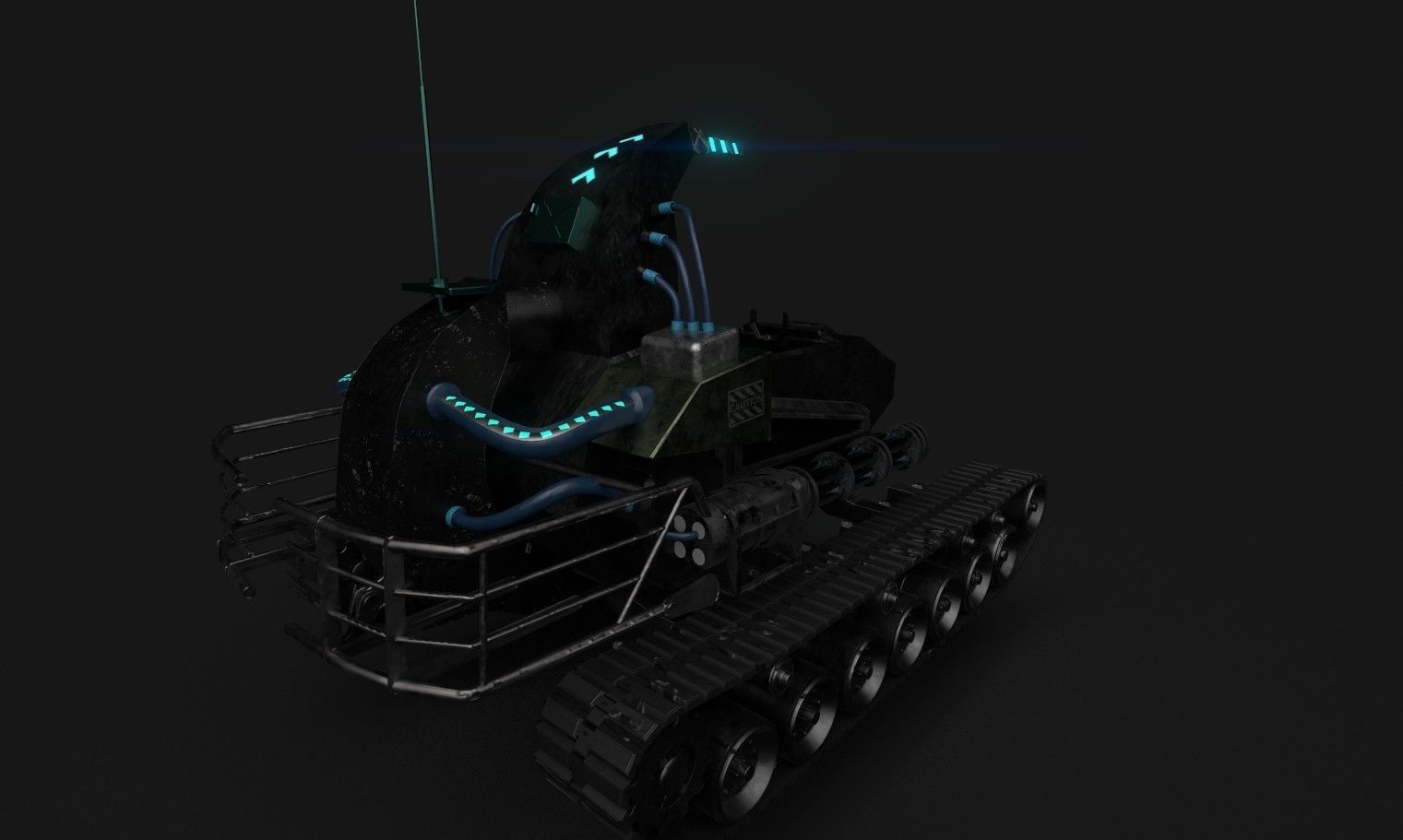 3D model Cybertank futuristic vehicle VR / AR / low-poly | CGTrader