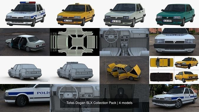 Tofas Dogan SLX Collection Pack VR / AR / low-poly | CGTrader