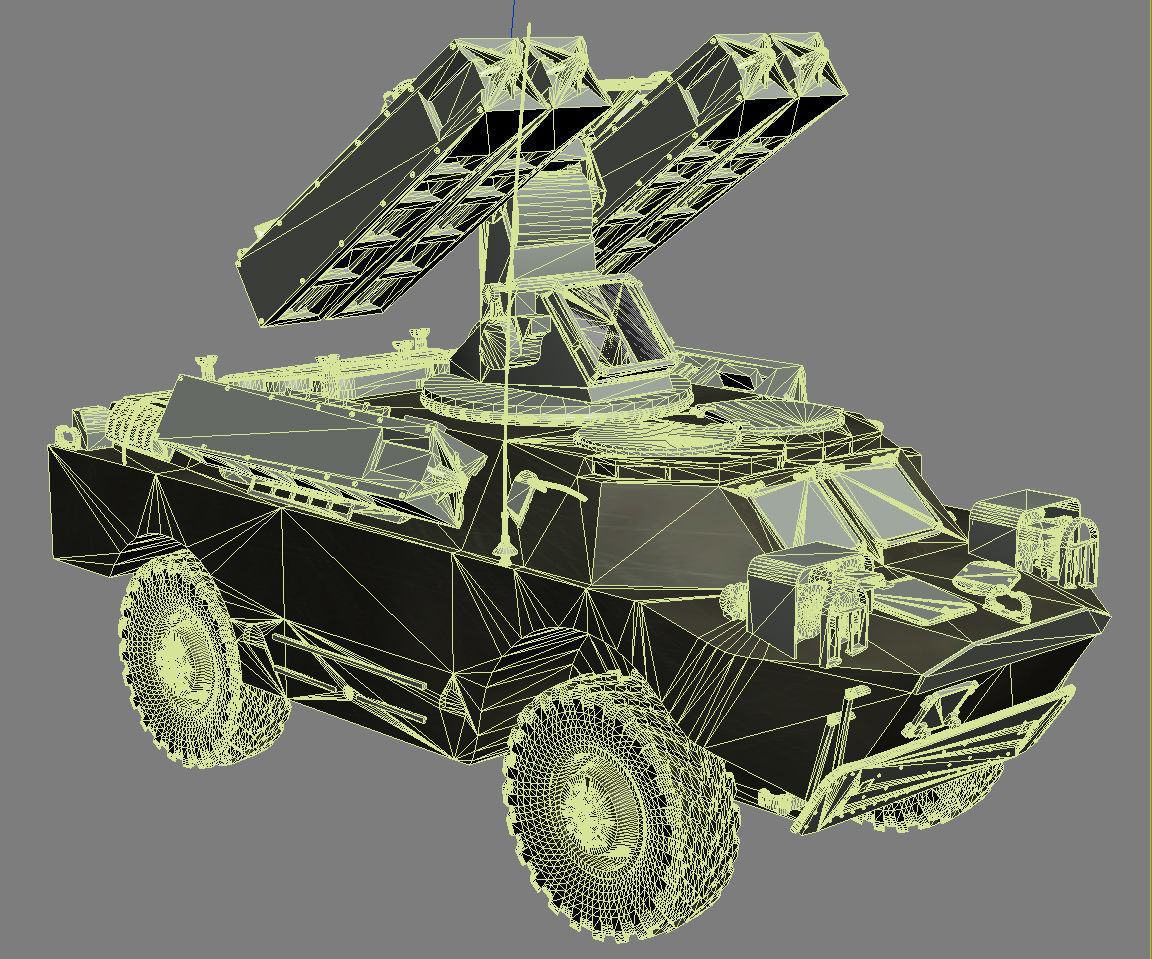 Gaskin 9K31 Strela Rocket Vehicle 3D model | CGTrader