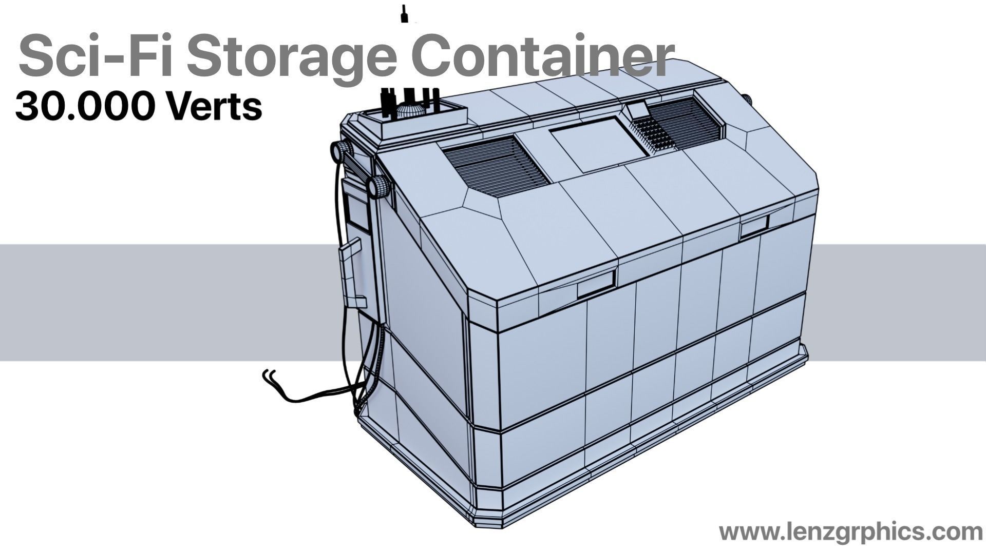 3D model Sci-Fi Storage Container VR / AR / low-poly | CGTrader