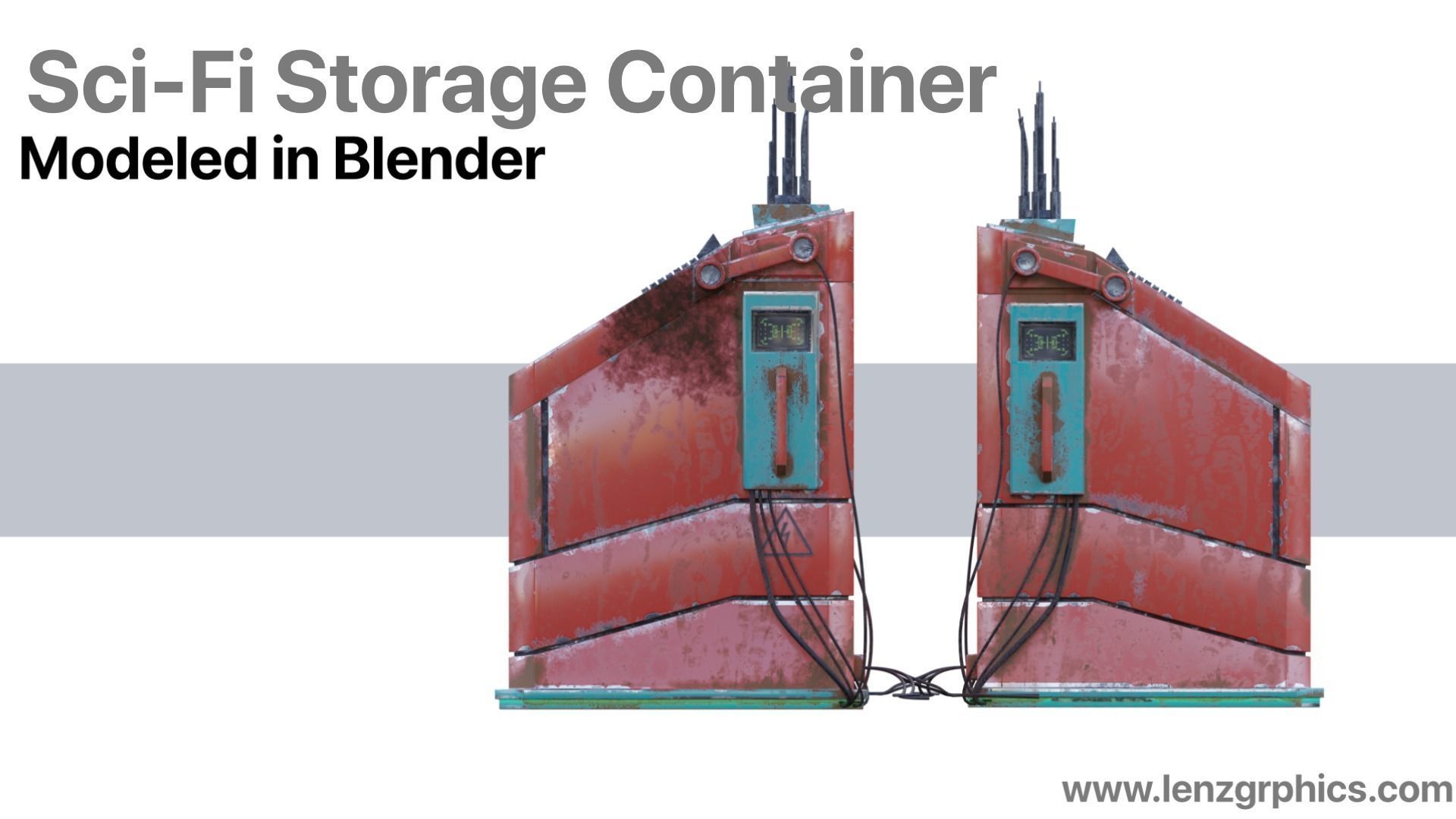 3D model Sci-Fi Storage Container VR / AR / low-poly | CGTrader