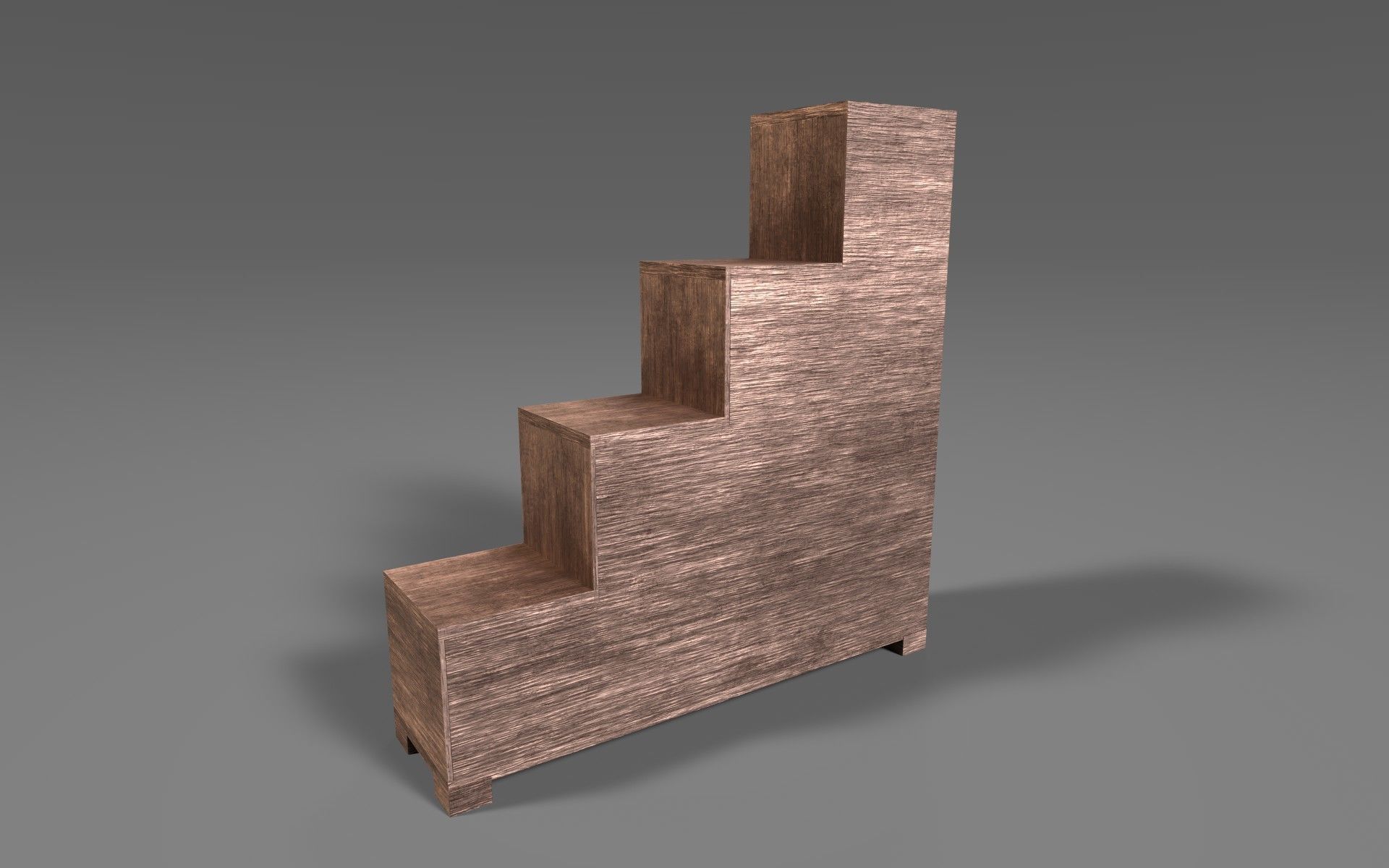 3D model 3D wooden Step Chest VR / AR / low-poly | CGTrader