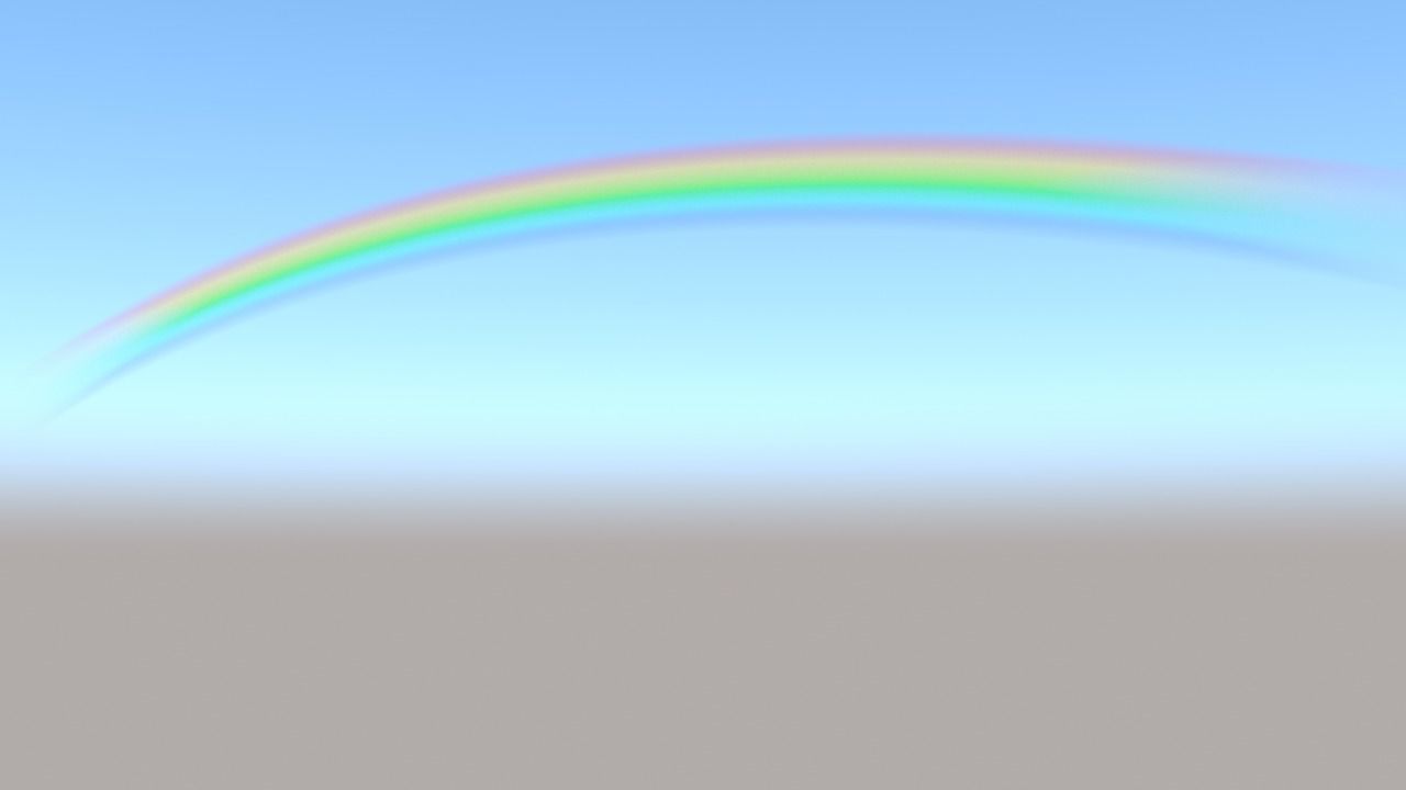 3D model rainbow in sky VR / AR / low-poly | CGTrader