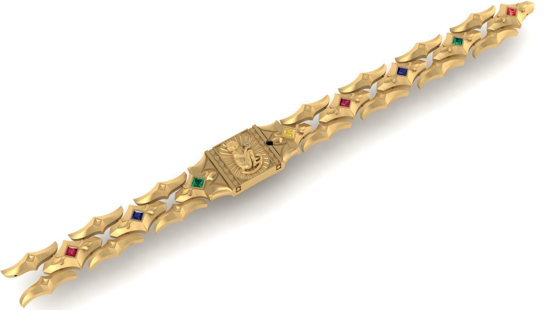Bracelet a Monkey 3D model 3D printable | CGTrader