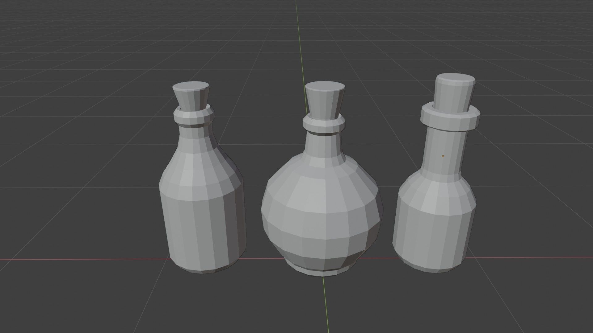 3D model Low poly potion bottle 3 VR / AR / low-poly | CGTrader