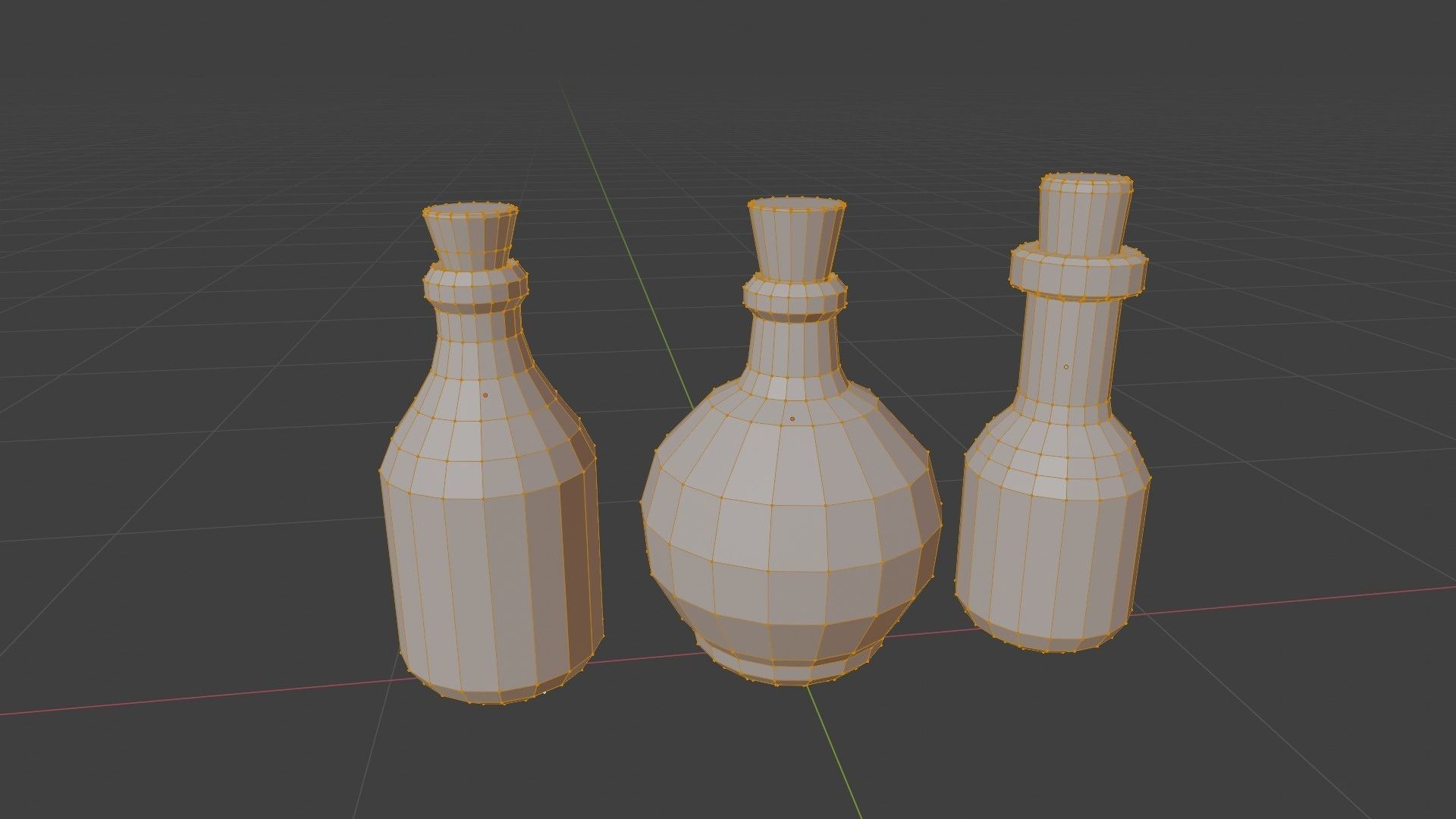 3D model Low poly potion bottle 3 VR / AR / low-poly | CGTrader