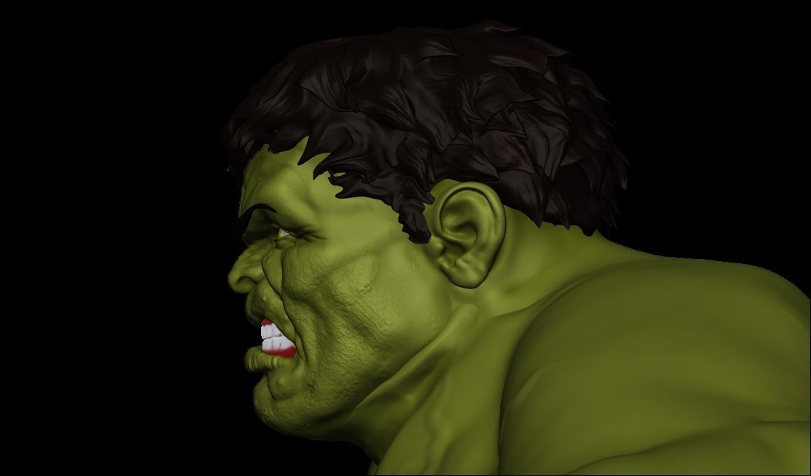 HULK BUST 3D model 3D printable | CGTrader