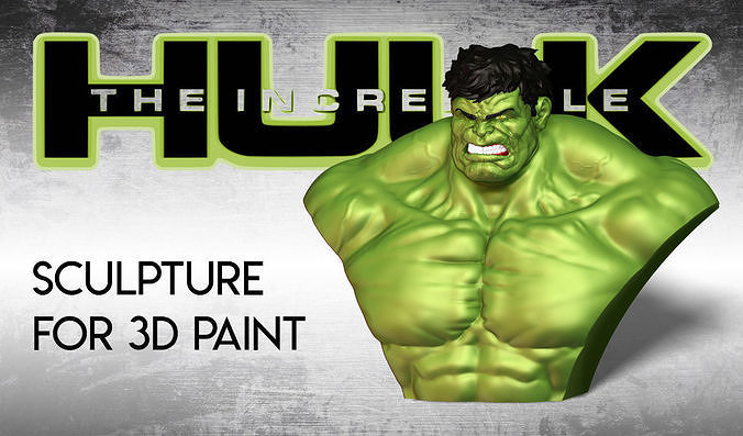 HULK BUST 3D model 3D printable | CGTrader